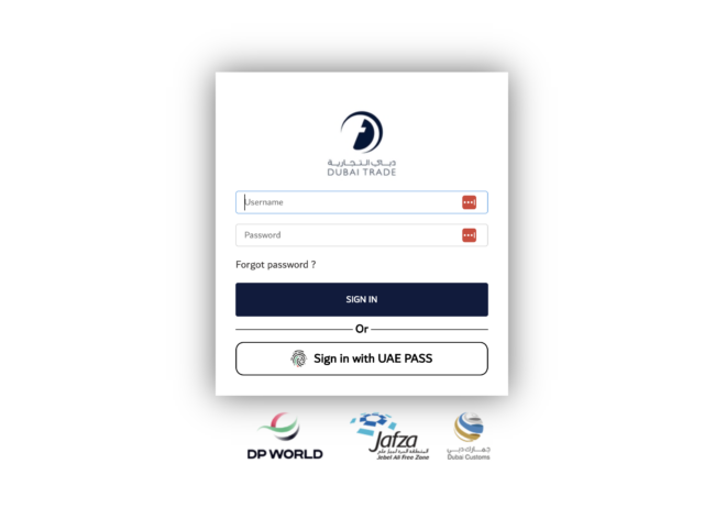 Online registration for the Dubai Trade portal | Jebel Ali Free Zone ...